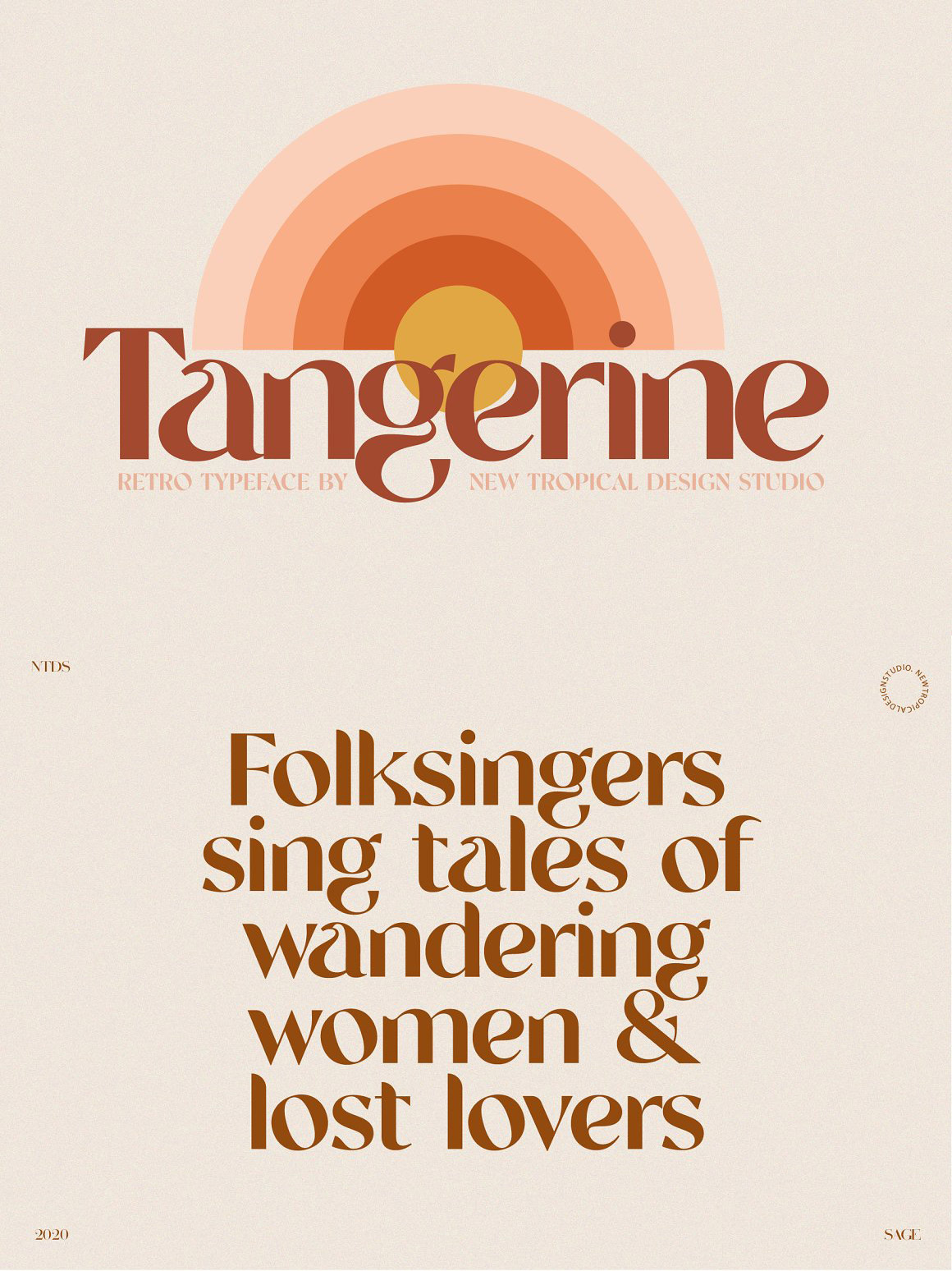 Tangerine Font from New Tropical Design