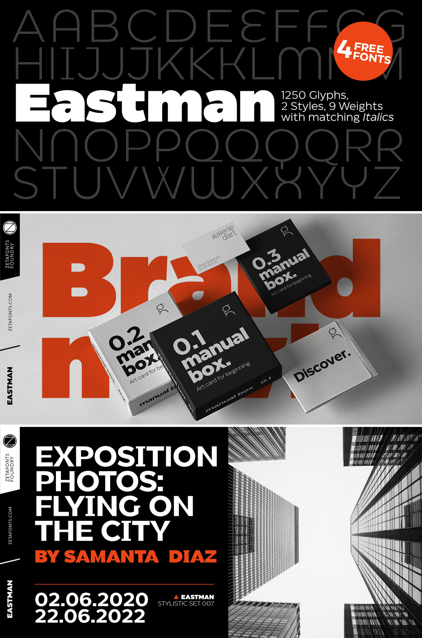 Eastman Font Family from Zetafonts