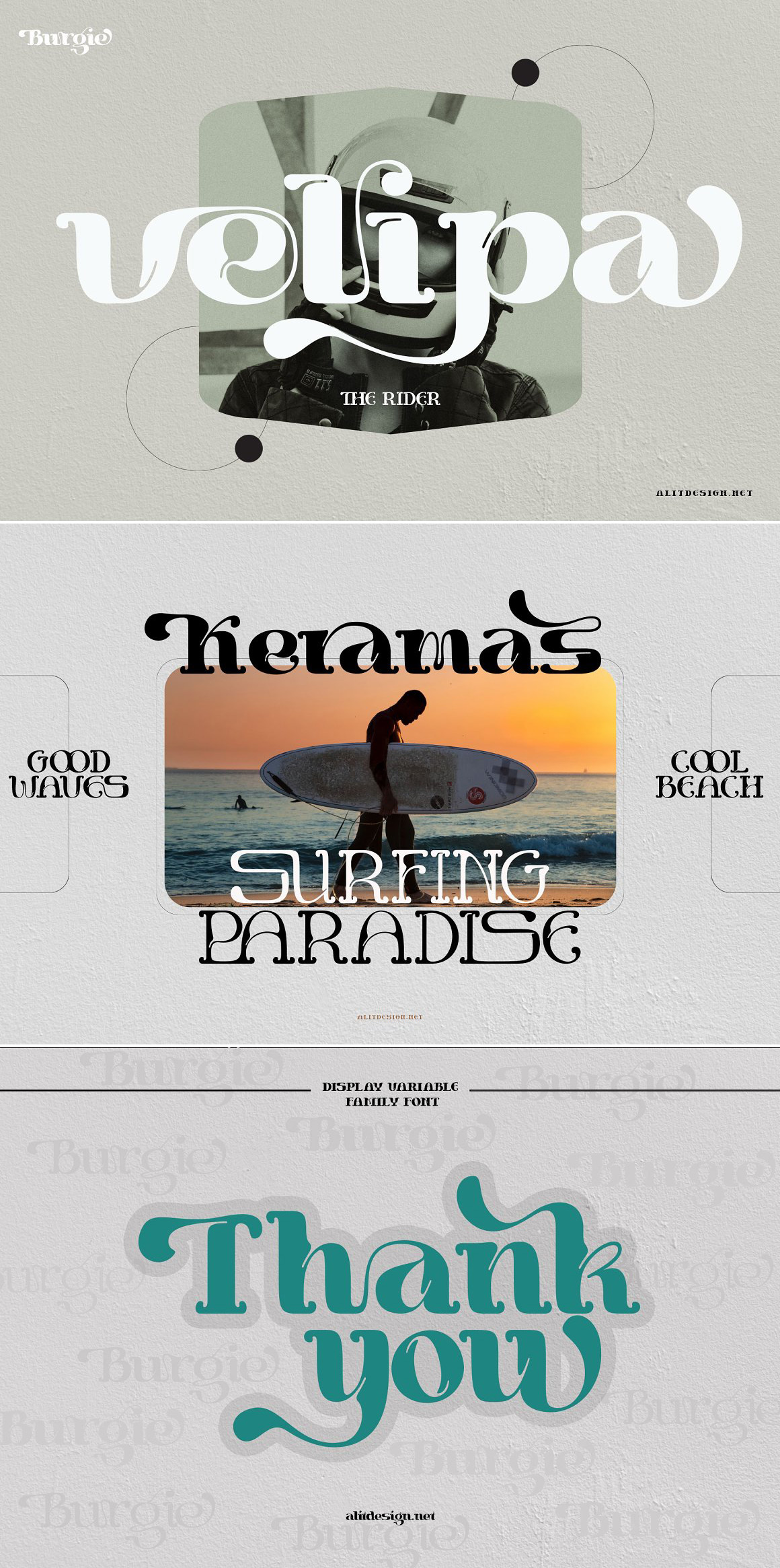 Burgie Font Family by Alit Design