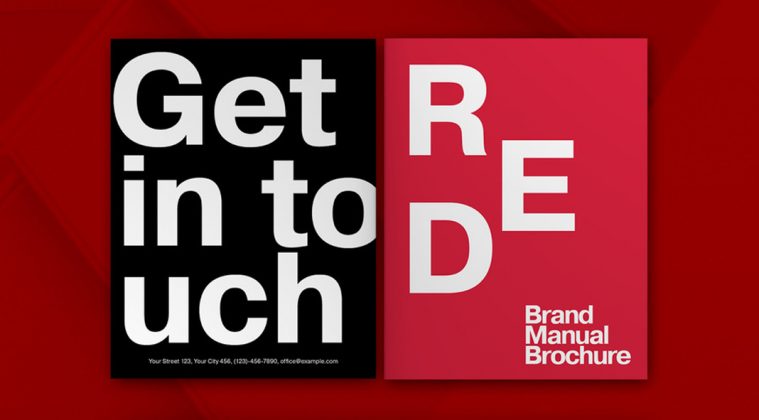 InDesign Brand Manual Template with Bold Typography