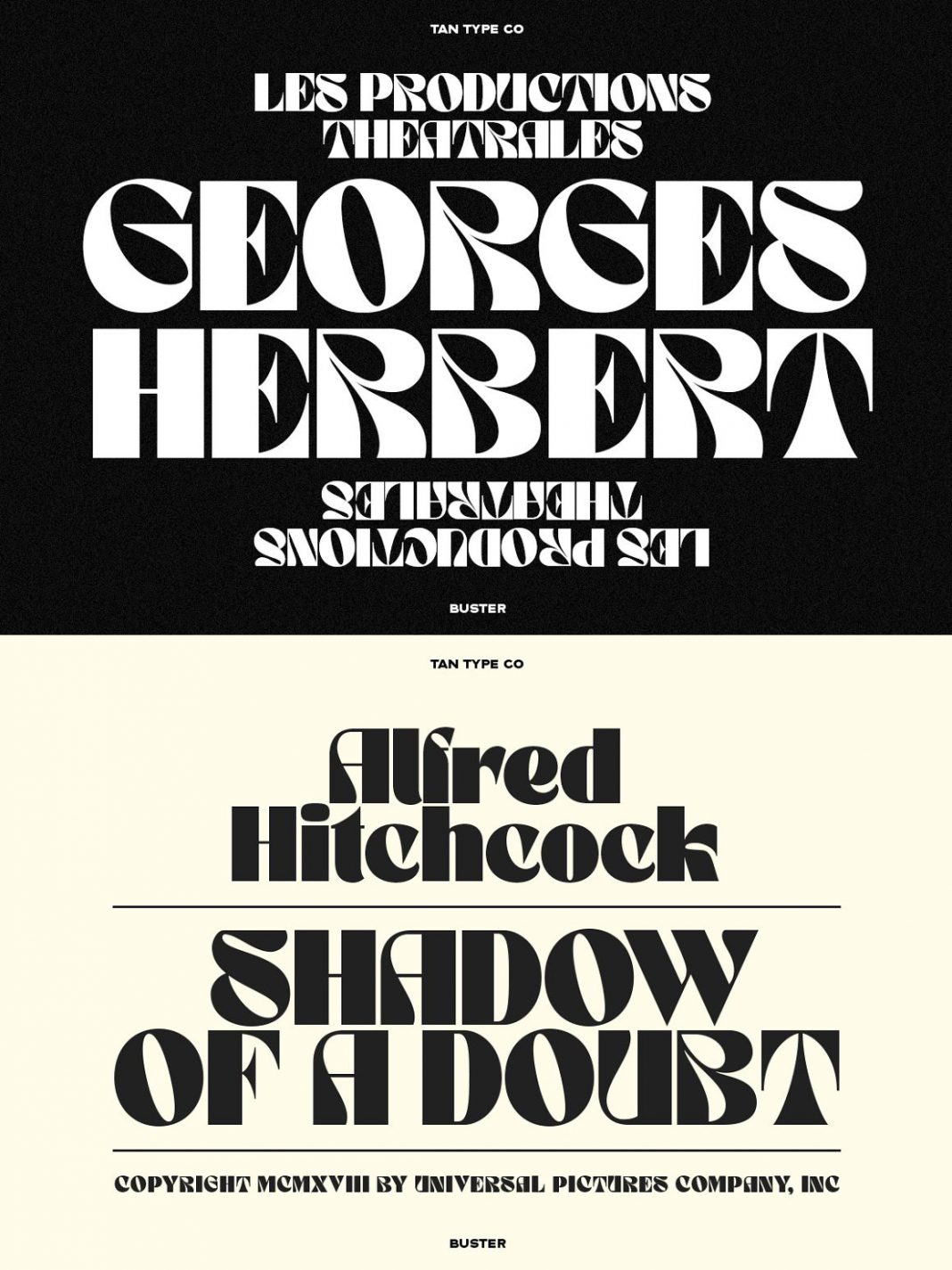 TAN BUSTER Font by TanType