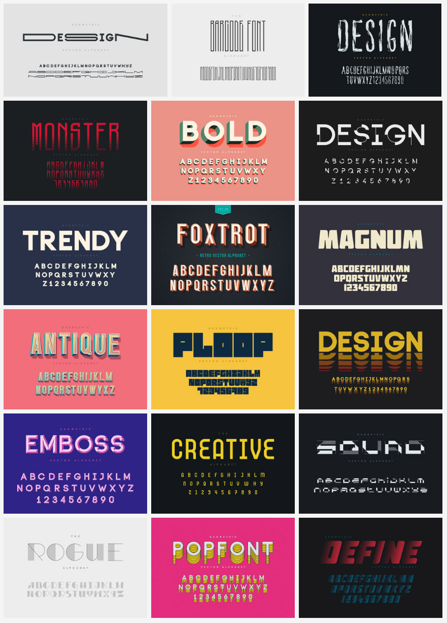 Download Amazing Vector Letters as EPS & AI Files