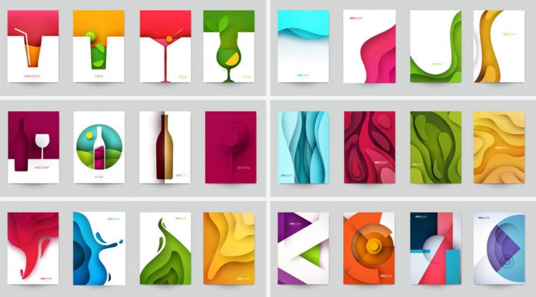 Get Colorful Vector Graphics of Papercut Illustrations