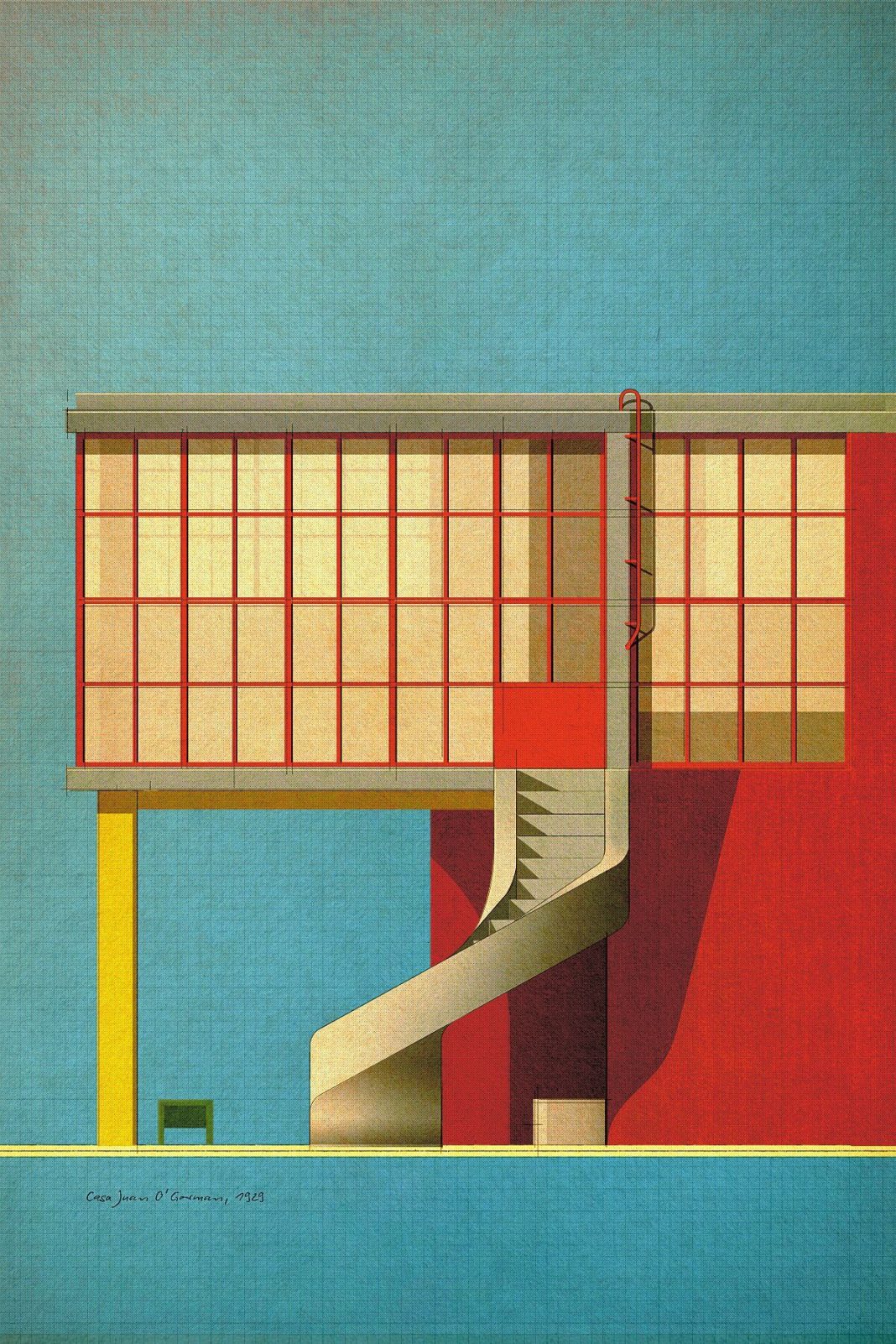 Mid-Century Modernism & Bauhaus-inspired Posters by Studio Sander Patelski