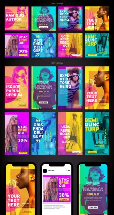 Instagram Post and Story Templates