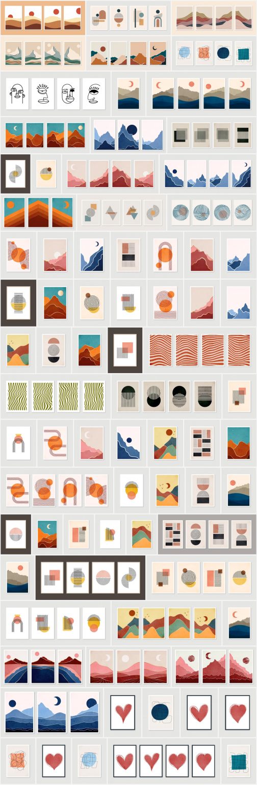 Download Vector Graphics of Minimalist Art Prints