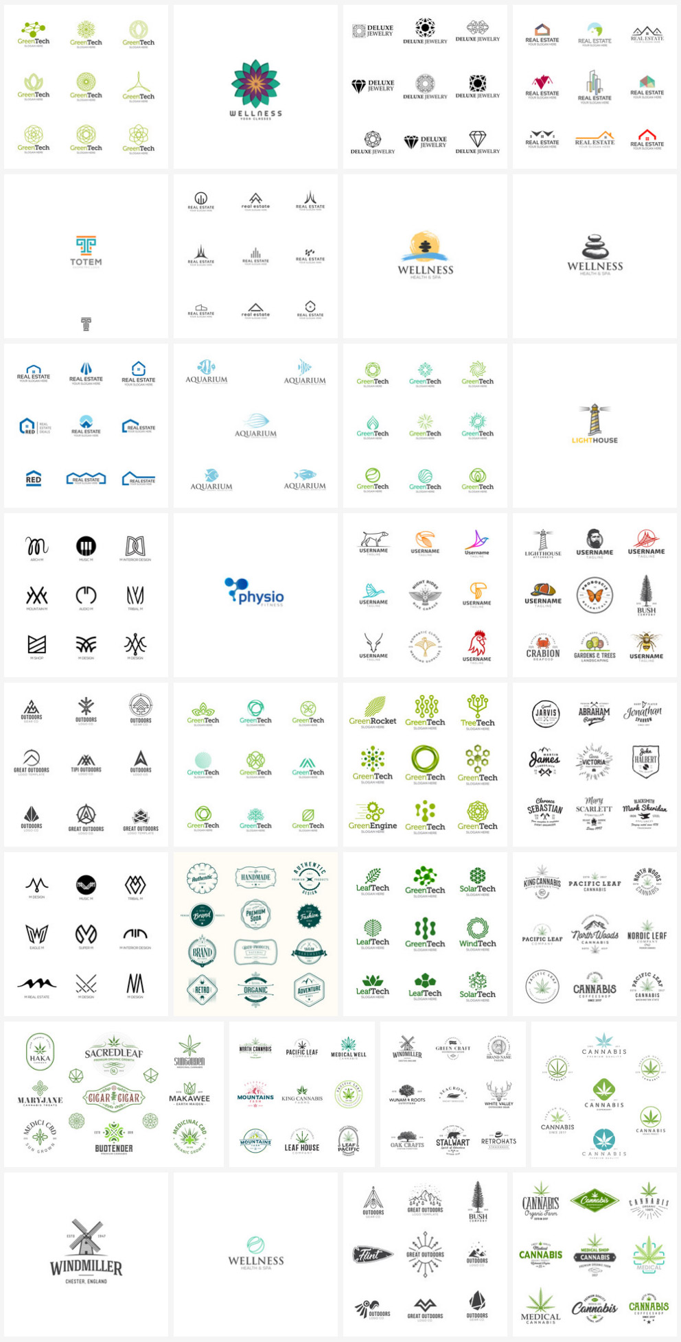 Download Logo Templates as Fully Editable Vector Files