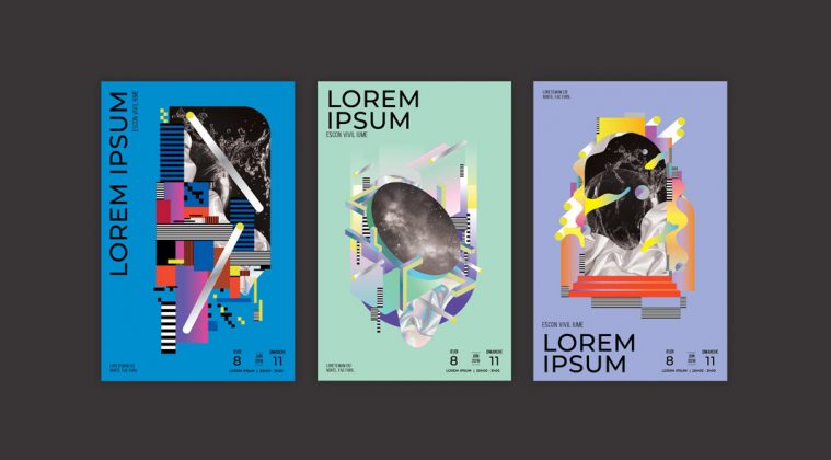 Three Free Futuristic Poster Templates by Design Army