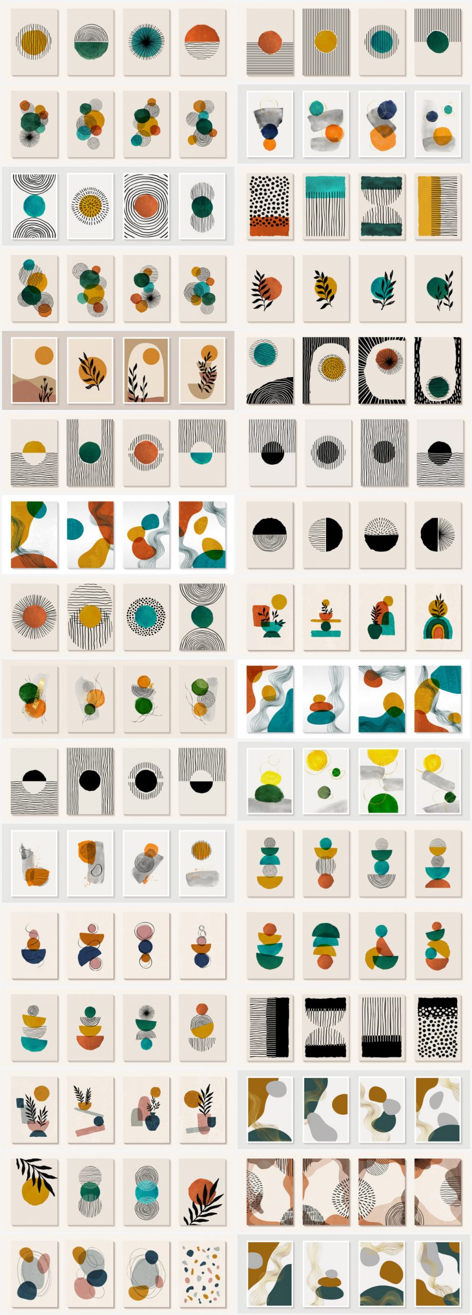 Download Vector Graphics of Minimalist, Geometric Modern Art