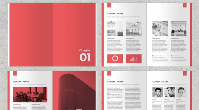 Business Proposal Template with Red Accents