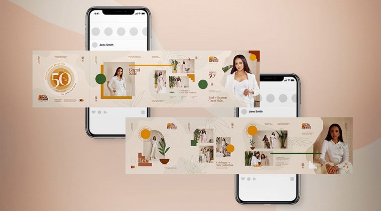 Boho Fashion Instagram Carousel Template