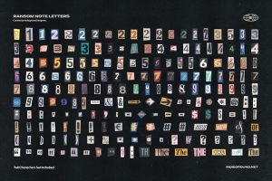 Ransom Note Letters by Indieground Design Inc.