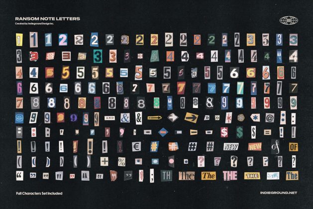 Ransom Note Letters by Indieground Design Inc.