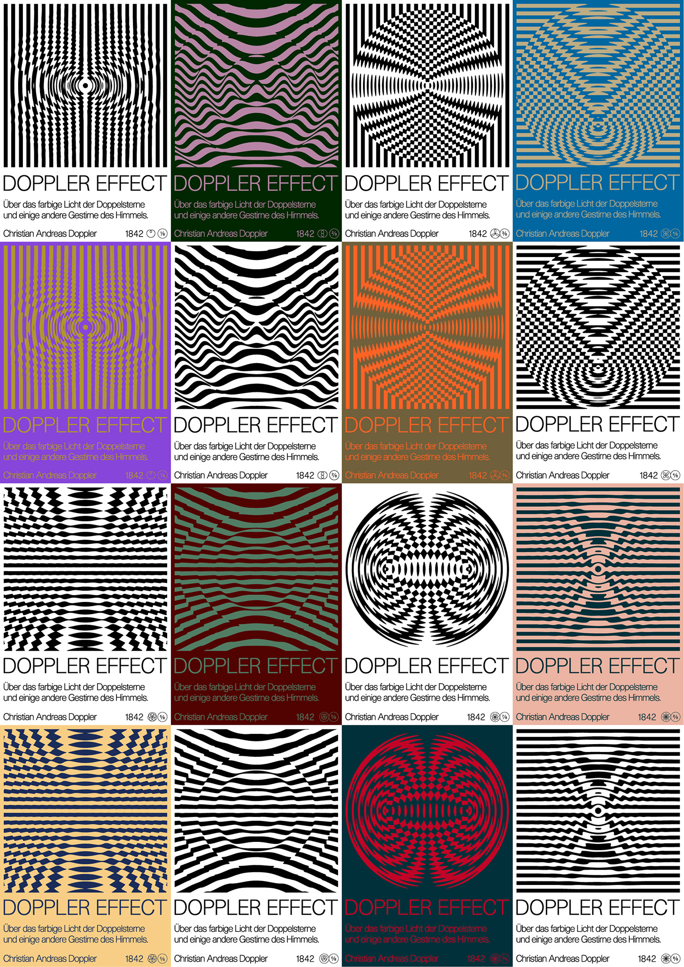 Doppler Effect Poster Series by Diatomic Studio