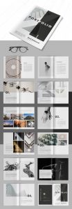 Portfolio InDesign Template with Gray Accents