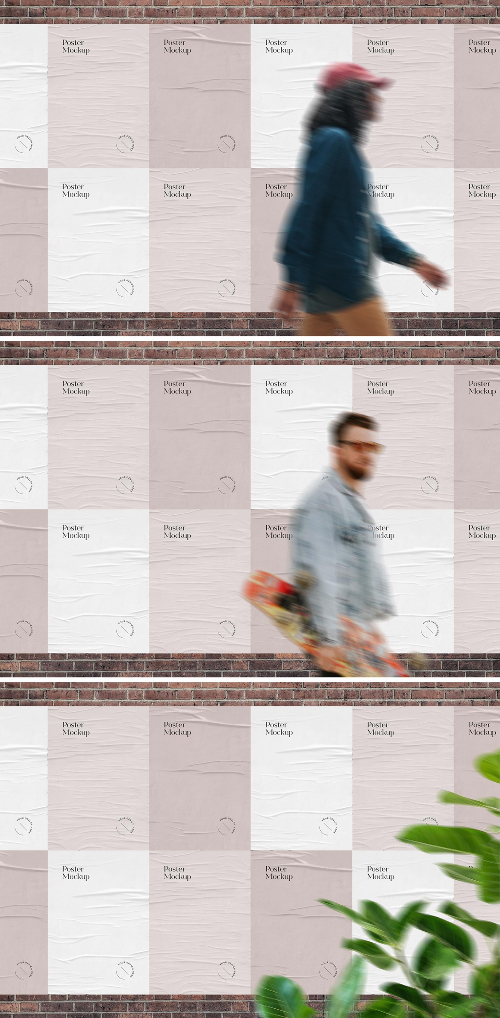 Multiple Posters Mockup for Adobe Photoshop