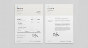 A Customizable Invoice InDesign Template