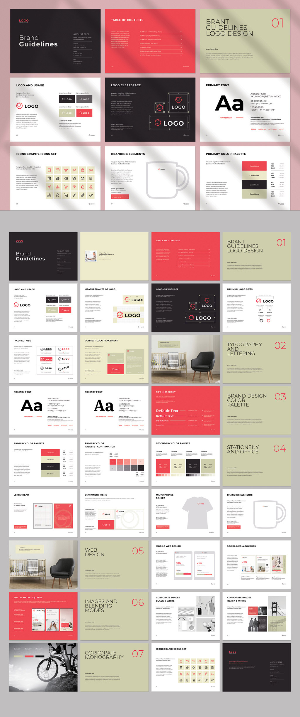 A4 Brand Guidelines Template for Adobe InDesign