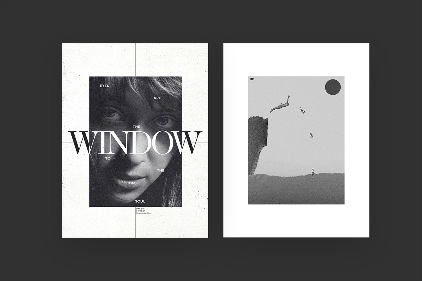 365 Days of Grunge Typography Posters by Janine Heinrichs