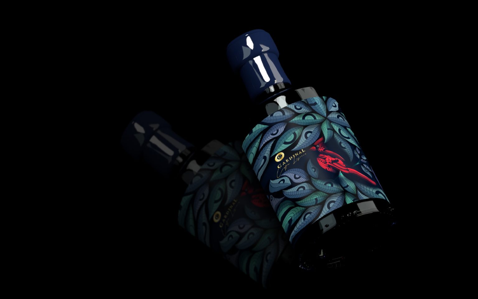 Cardinal Coffee Liqueur Packaging by CreativeByDefinition Studio