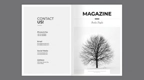 Minimal Magazine Template for Adobe InDesign