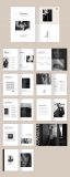Black & White Magazine InDesign Template by PixWork