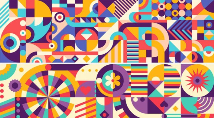 Download Abstract Geometric Retro Patterns