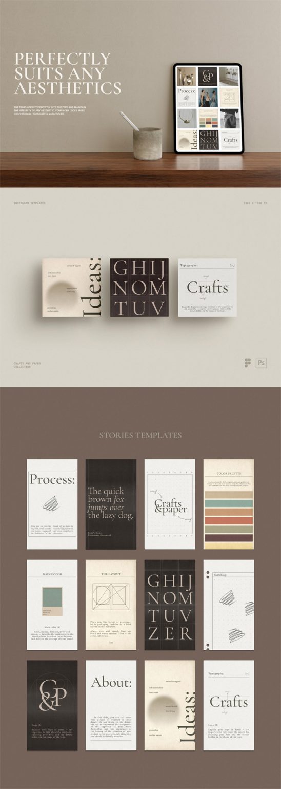 Crafts & Paper Instagram Templates