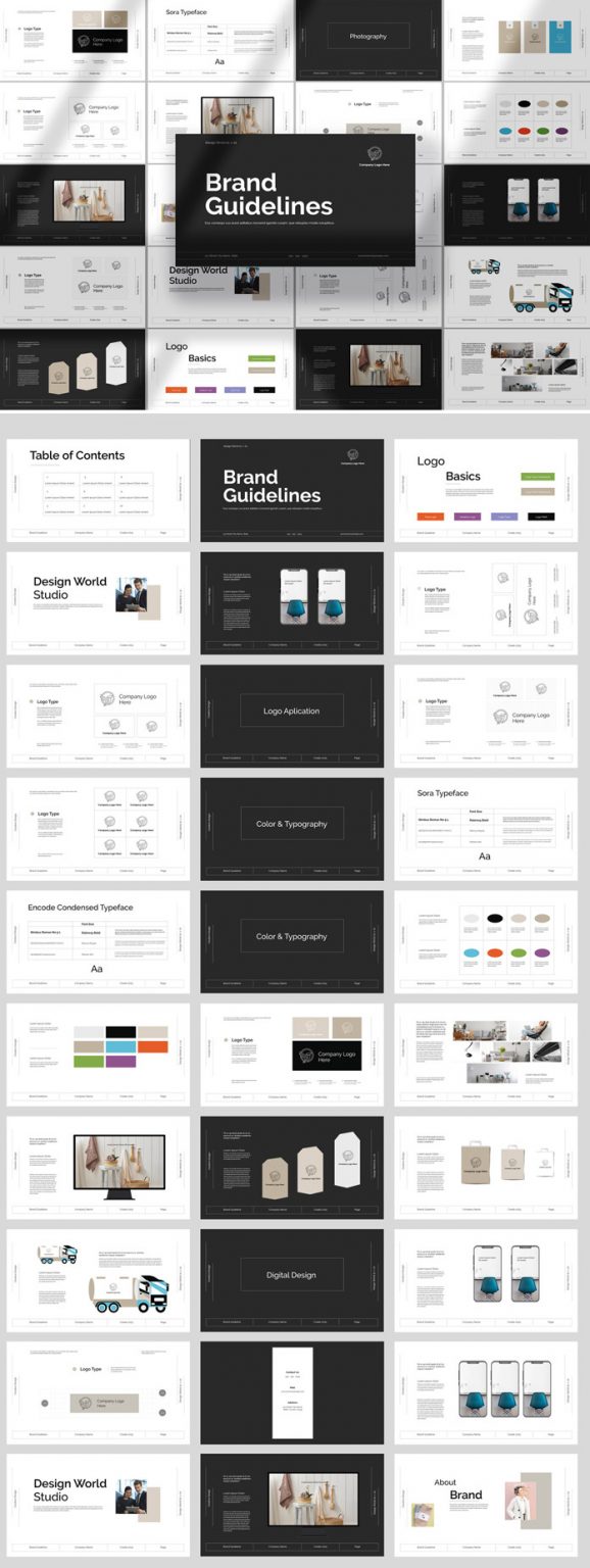 Create Brand Guidelines with this Adobe InDesign Template