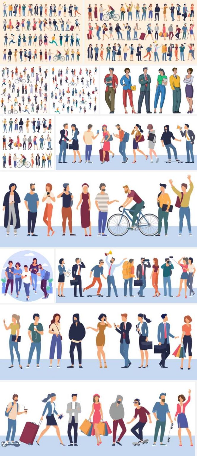 Download Vector Character Illustrations for Adobe Illustrator