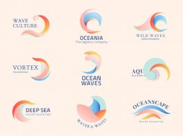 9 Customizable Wave Business Logos for Download