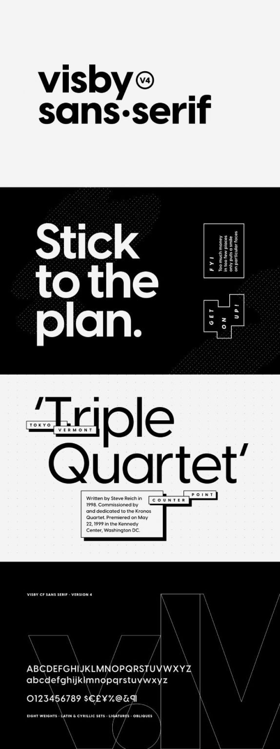 Visby CF Font Family by Connary Fagen