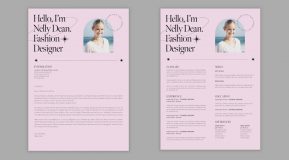Download A Fancy Modern Resume Template for Adobe InDesign