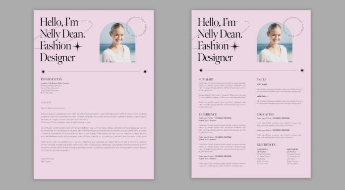 Download A Fancy Modern Resume Template for Adobe InDesign