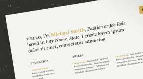 A Customizable Minimalist Resume Template