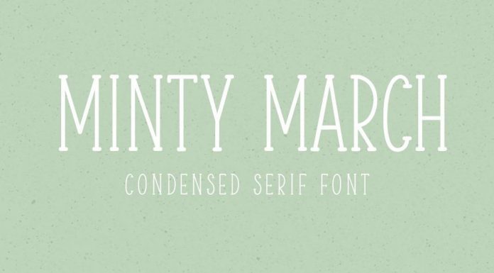 Minty March: Handwritten Serif Font by Angèle Kamp