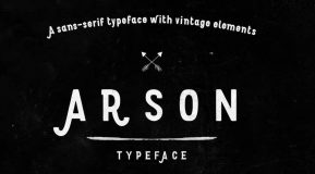 Arson Typeface by Vladderkach