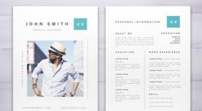 Create a Striking Resume/CV Easily With This Eye-Catching Adobe ...