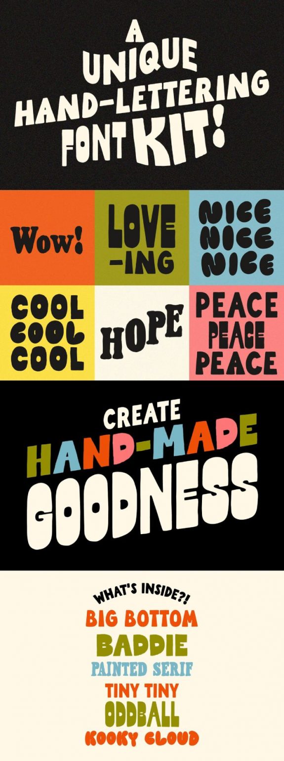 Hand-Lettering Fonts from Studio Funshop by Kelli