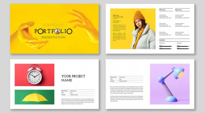 Captivate Your Audience: A Dazzling Portfolio Presentation Template for ...