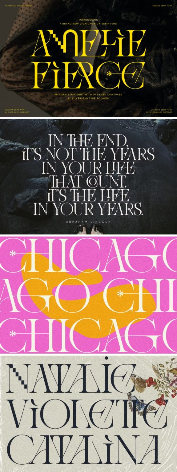 Amelie Fierce Font by SilverStag