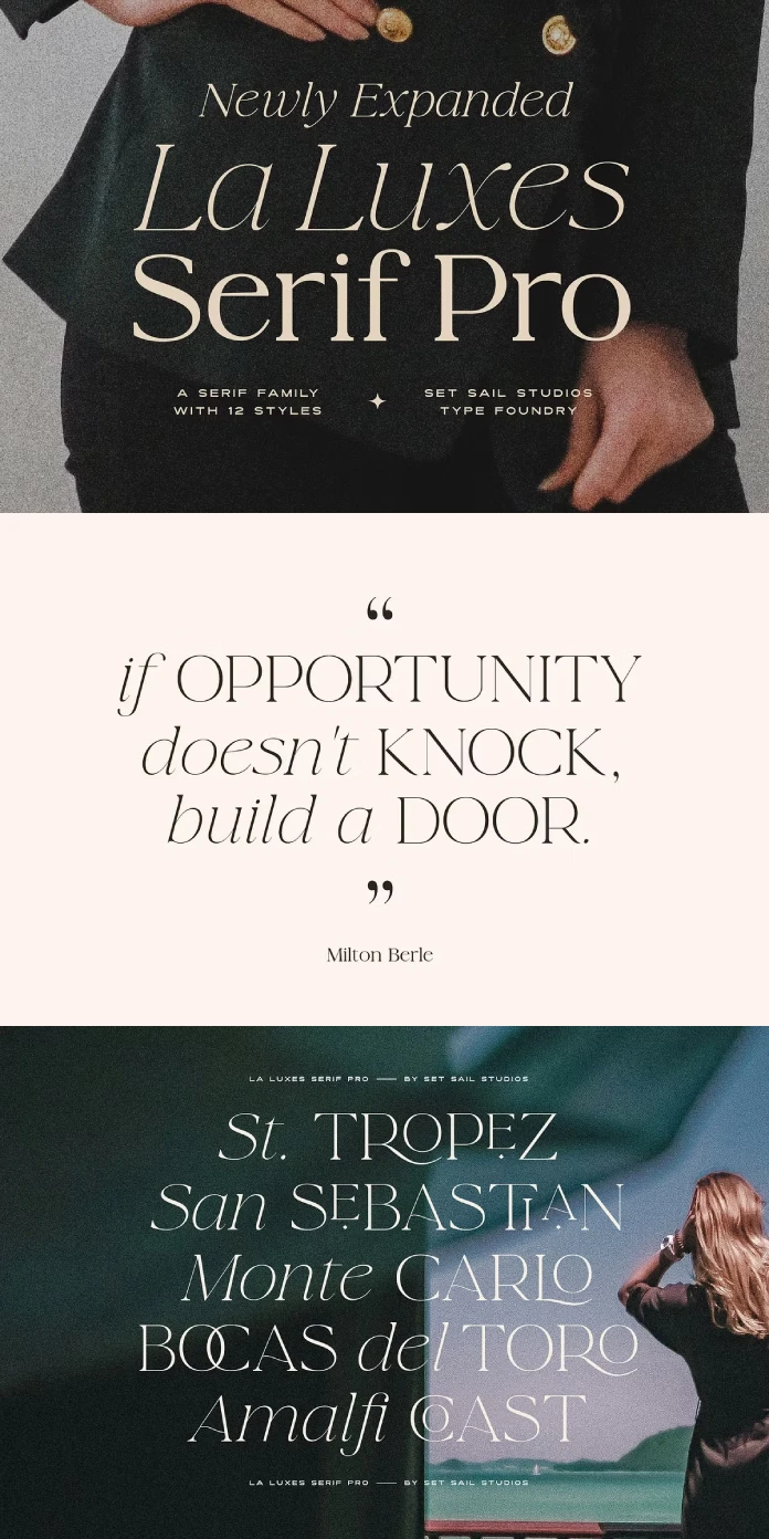 La Luxes Serif Pro Font Family by Sam Parrett